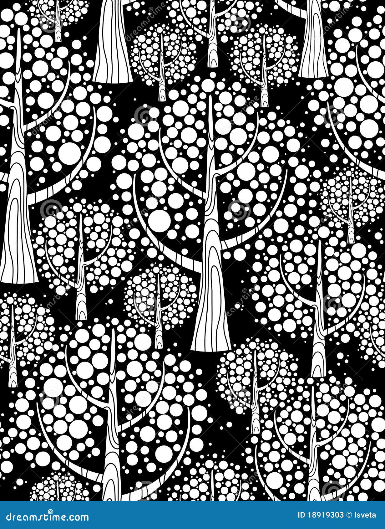 Forest Seamless Pattern With Cute Animals Deer. Vector Illustration ...