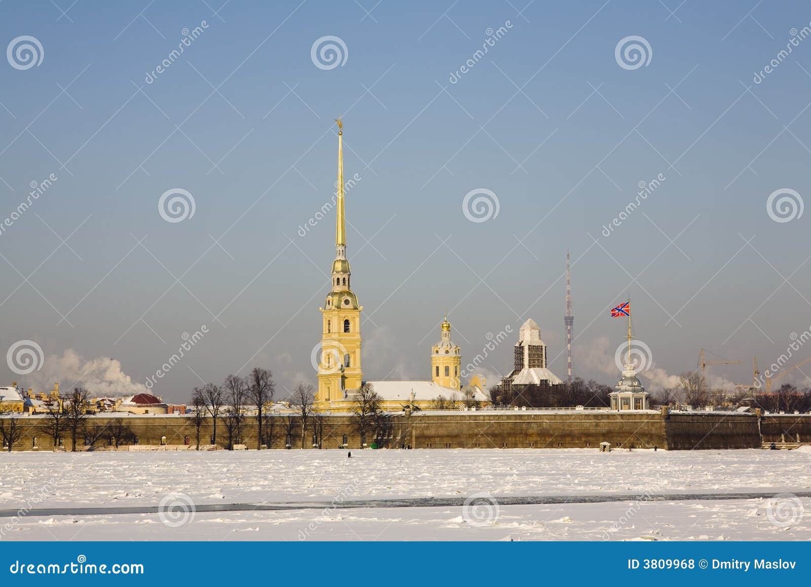 Winter Fortress stock photo. Image of visit, petersburg - 3809968