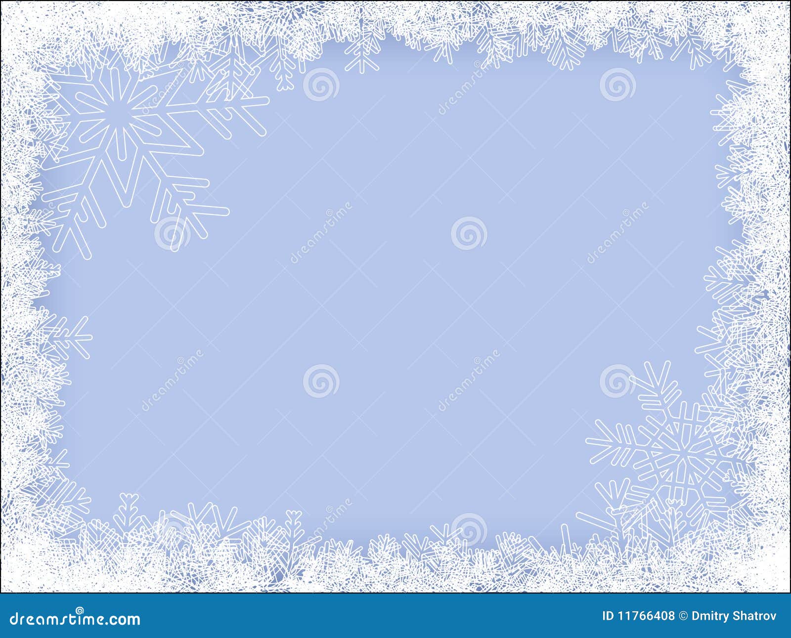Winter Frame stock vector. Illustration of backdrop, snowflake - 11766408