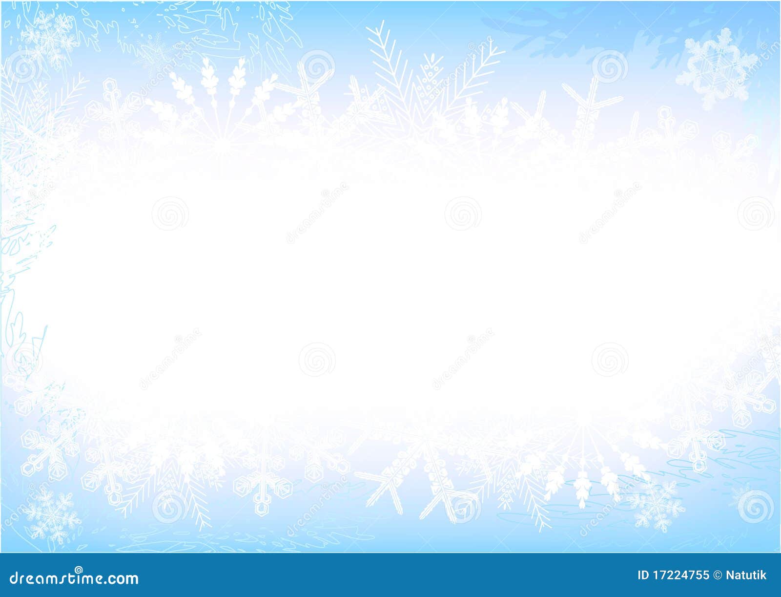 Winter frame stock vector. Illustration of holiday, blue - 17224755