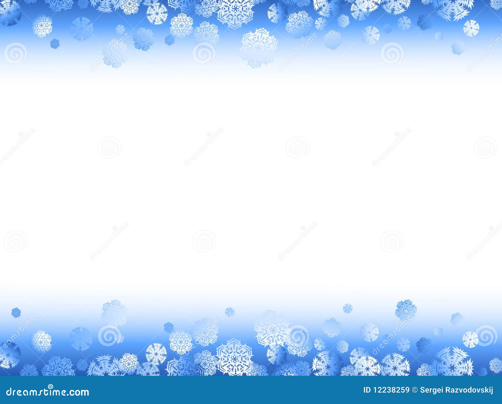 Winter Frame with Snowflakes Stock Vector - Illustration of wallpaper ...
