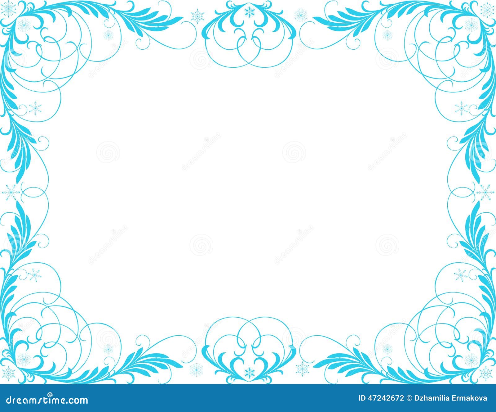 Winter frame stock vector. Illustration of background - 47242672