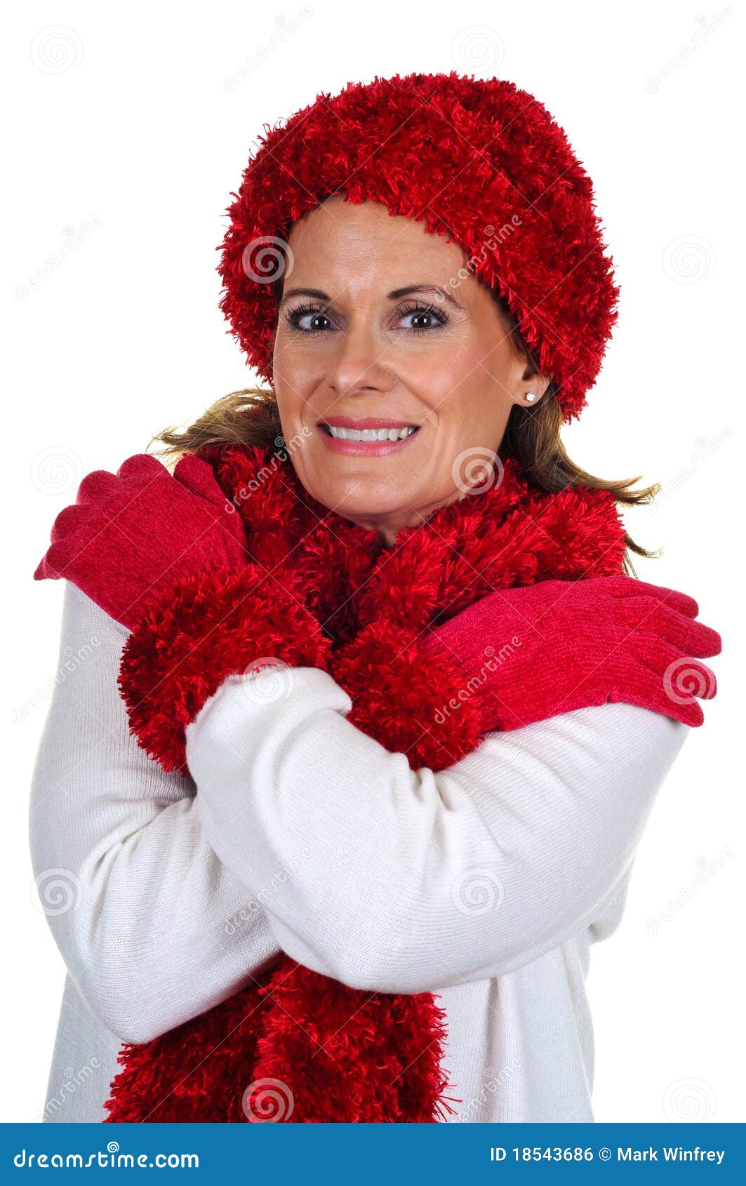 Winter-Frau stockfoto. Bild von erwachsener, attraktiv - 18543686