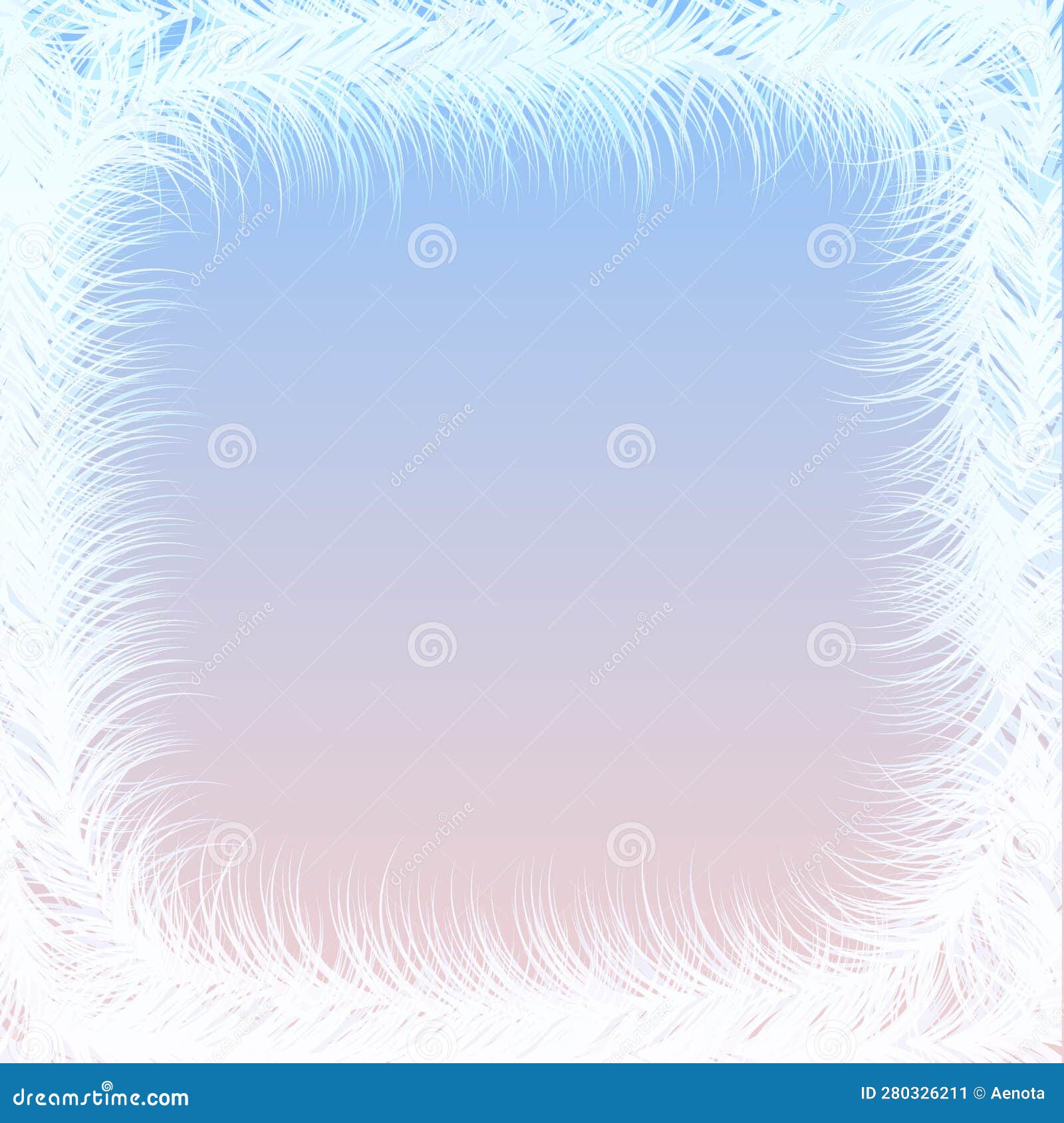 Winter Frost Frame - Vector Illustration Stock Vector - Illustration of ...