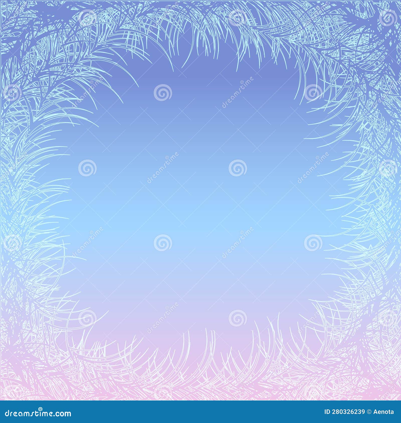 Winter Frost Frame - Vector Illustration Stock Vector - Illustration of ...