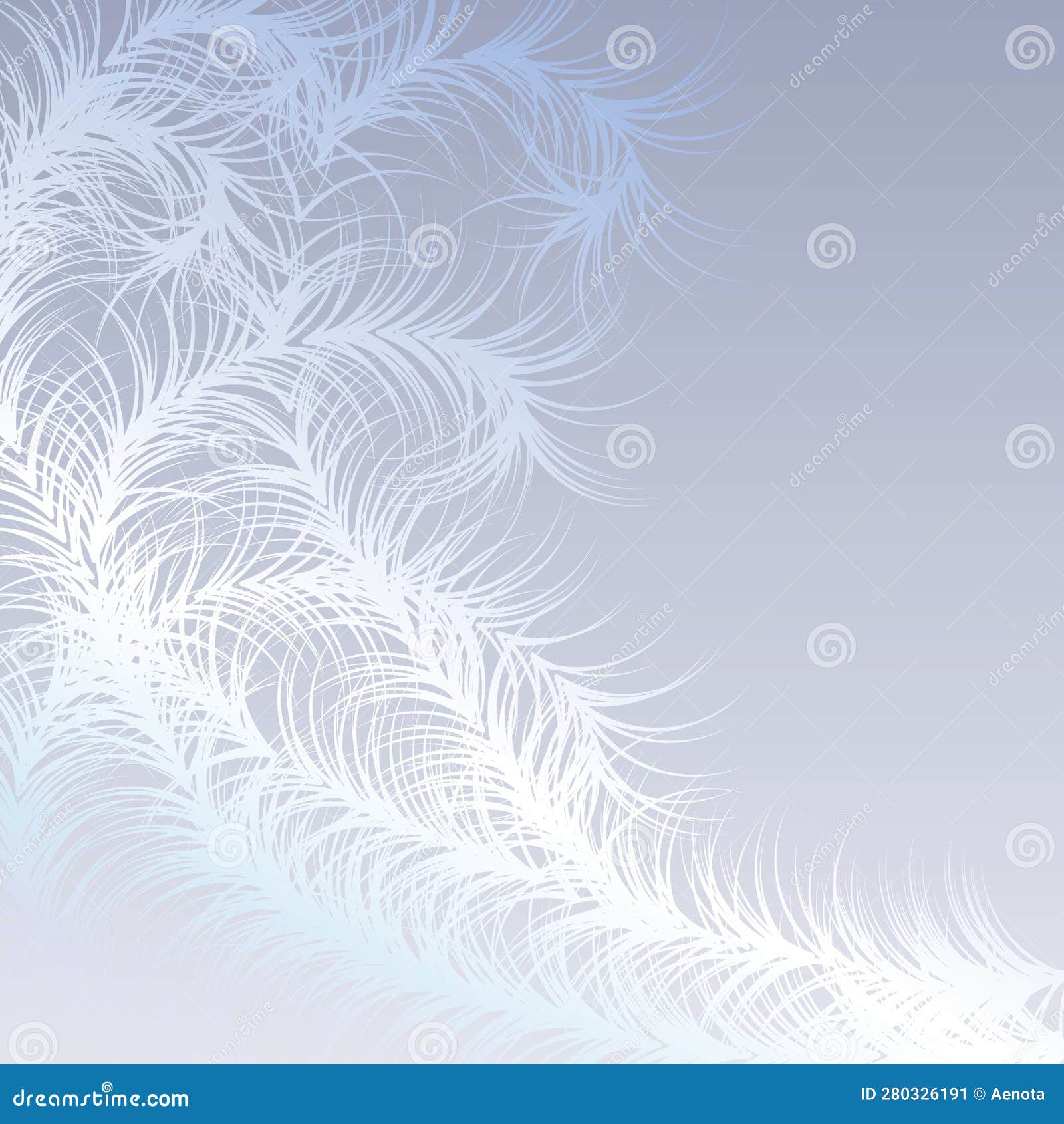 Winter Frost Pattern - Vector Illustration Stock Vector - Illustration ...