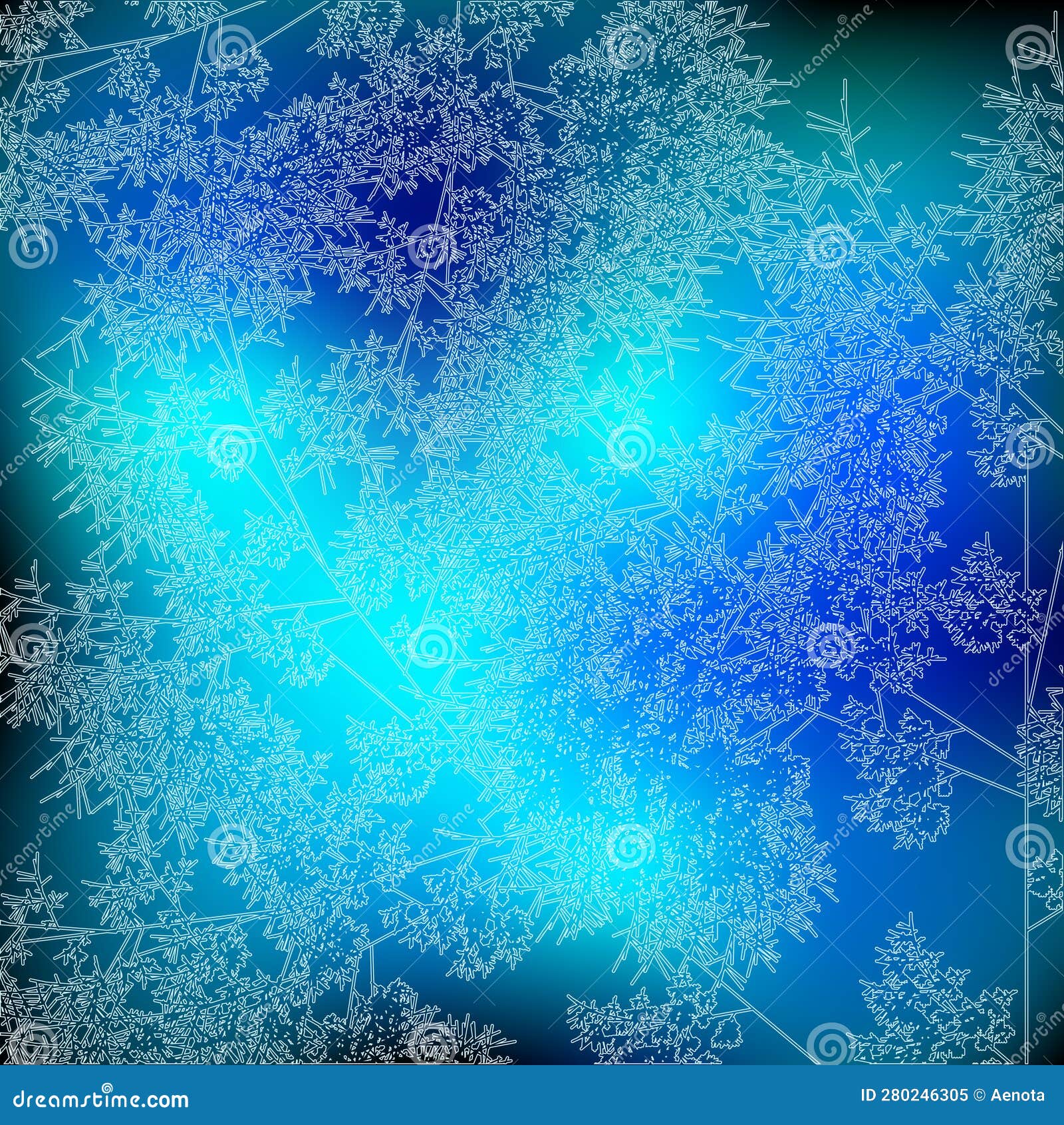 Winter frost patterns stock vector. Illustration of frost - 280246305