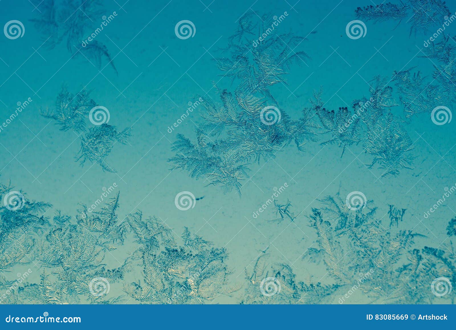 Winter Frost Patterns on Window Retro Stock Image - Image of christmas ...