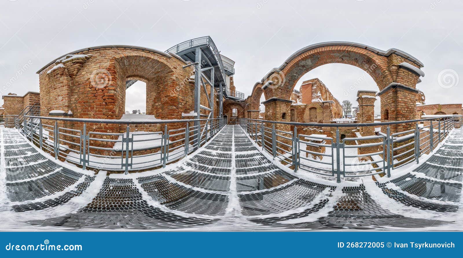 Winter Full Spherical Hdri 360 Degrees Angle View Panorama In Bushes In ...