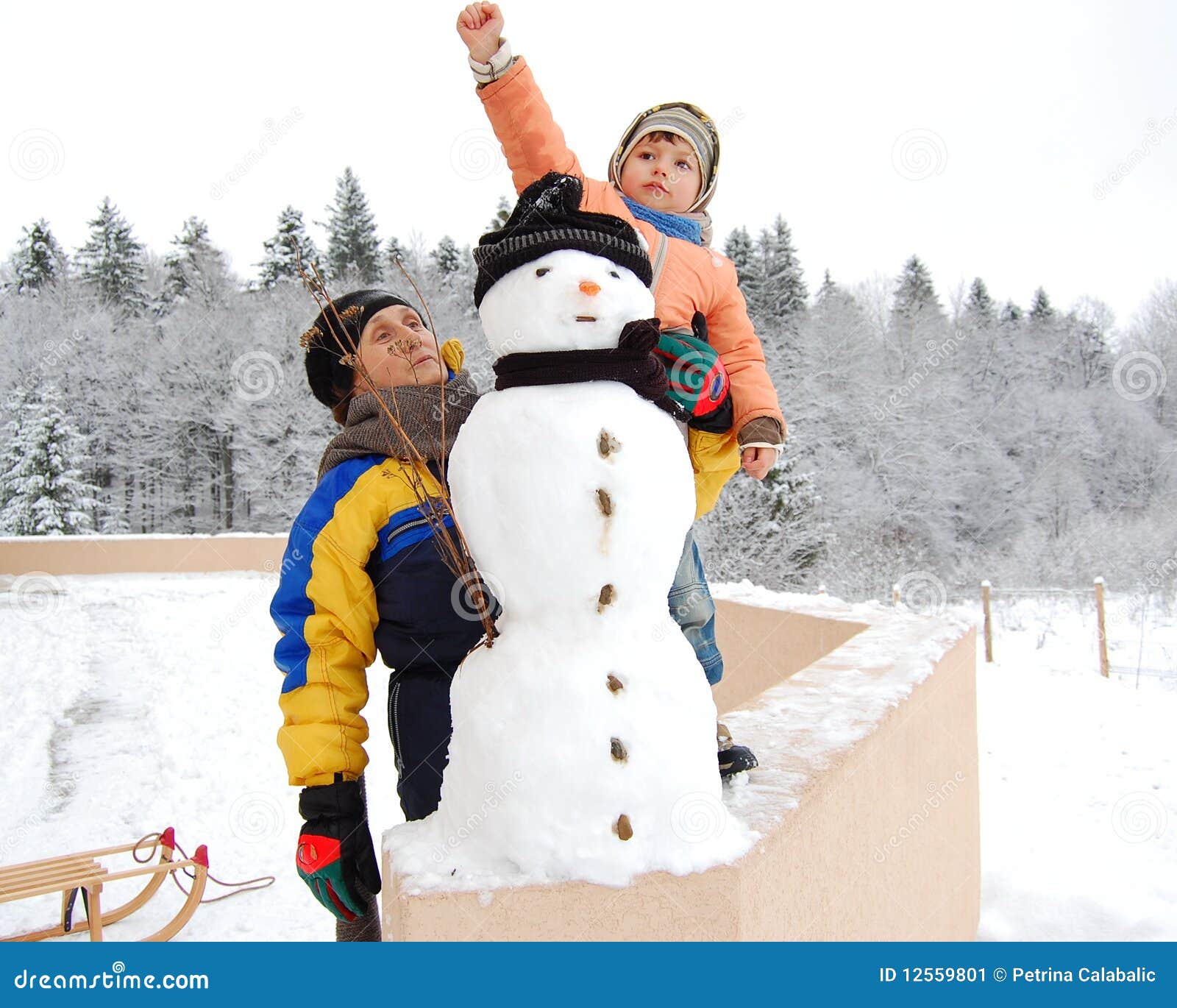 Winter fun stock image. Image of frosty, holiday, child - 12559801
