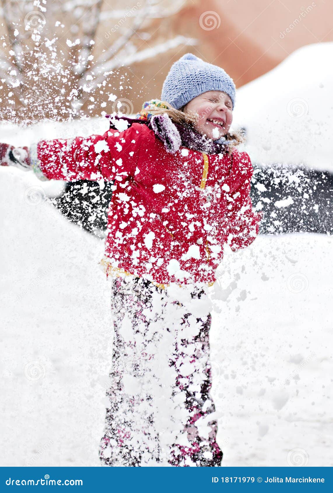 Winter fun stock image. Image of girl, years, playing - 18171979