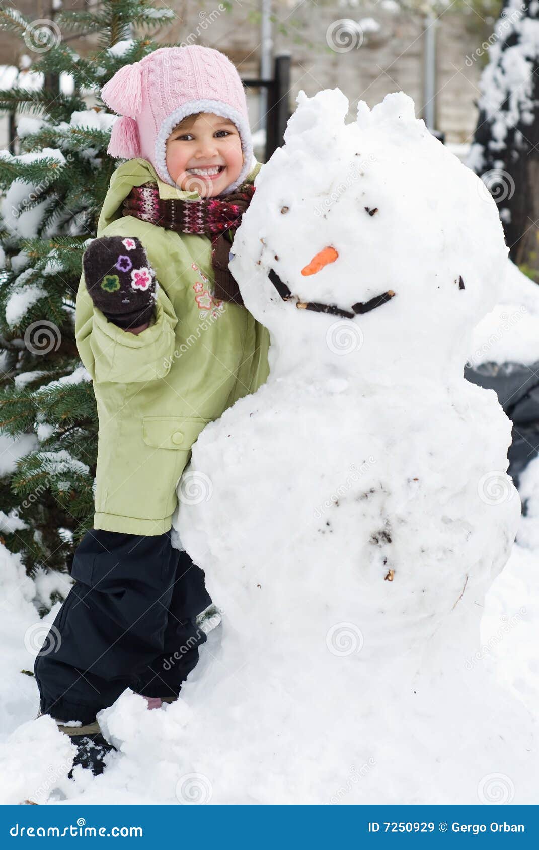 Winter fun stock image. Image of face, play, childhood - 7250929