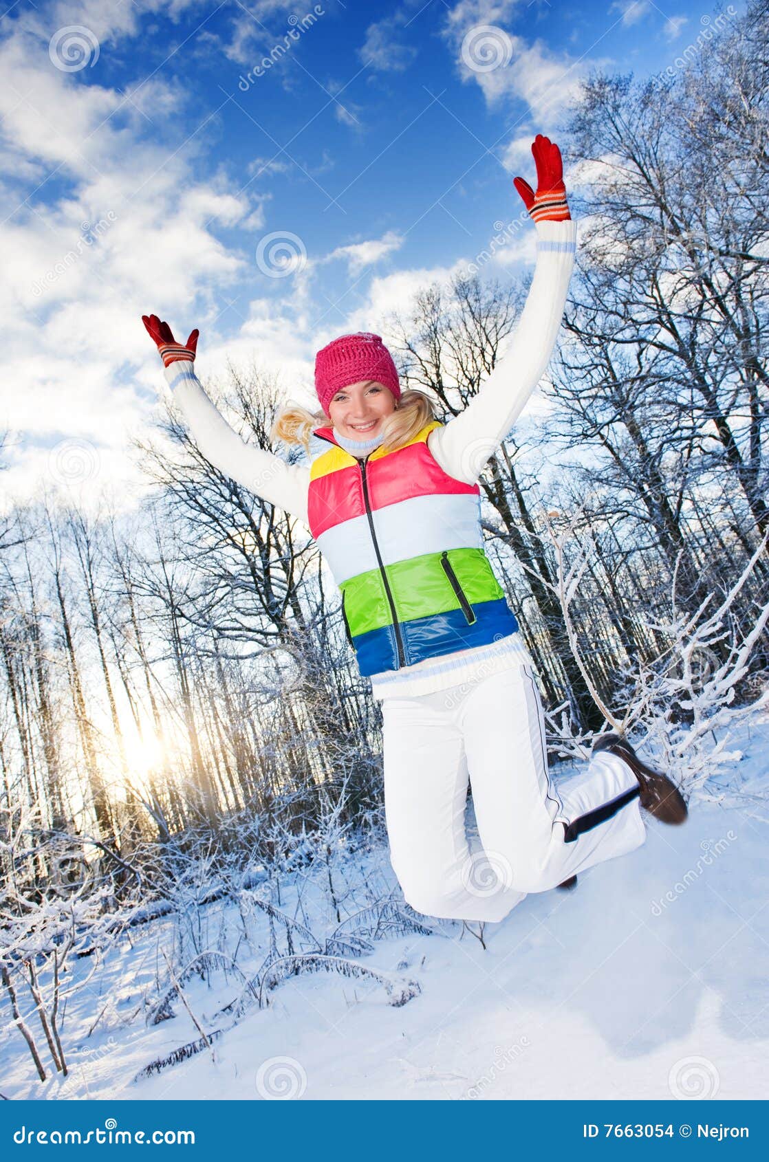 Winter fun stock photo. Image of bright, copyspace, outdoors - 7663054