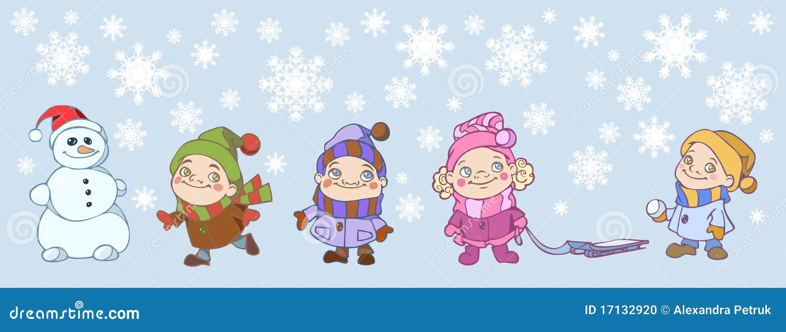 Winter games stock vector. Illustration of drawing, friendship - 17132920