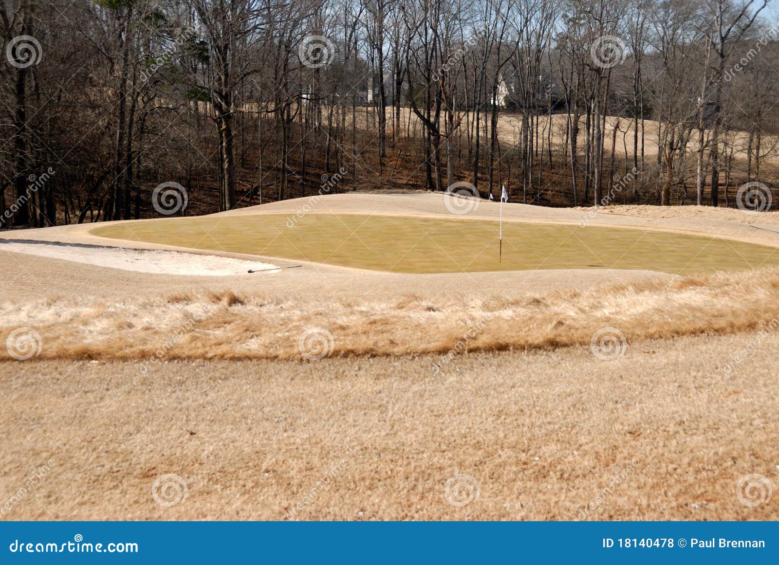 Winter golf course stock photo. Image of outside, lifestyle - 18140478
