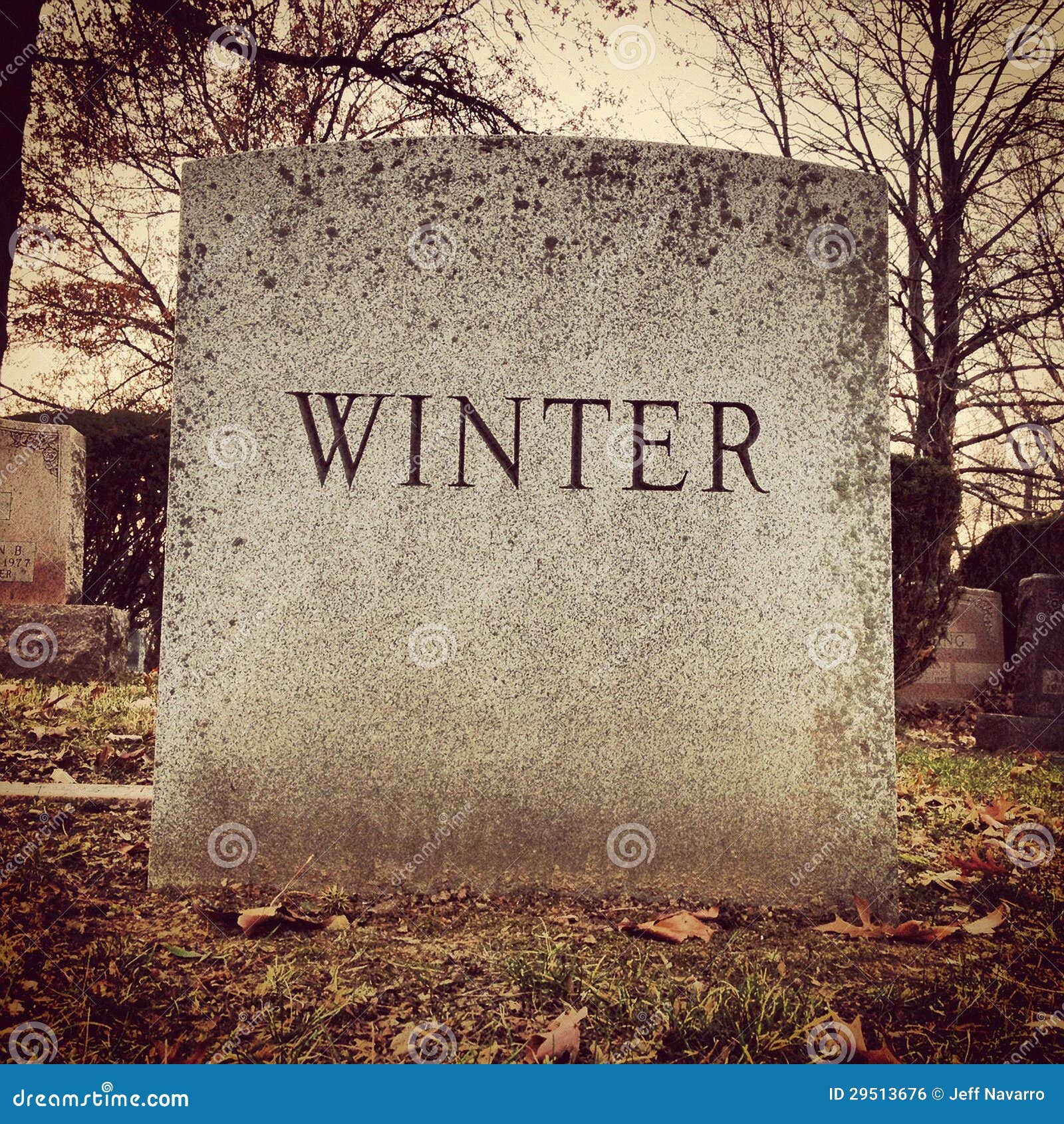 Winter Gravestone stock photo. Image of cemetery, lonely - 29513676