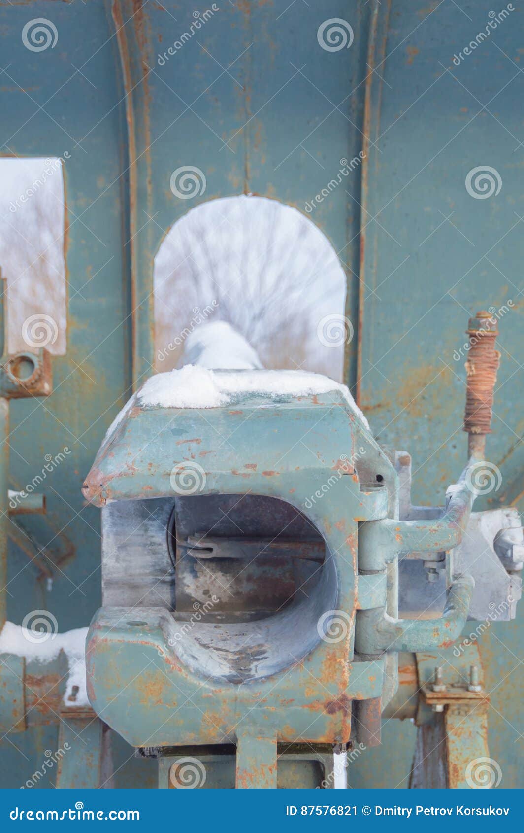 Winter Gun of the Second World War, Closeup Stock Image - Image of ...
