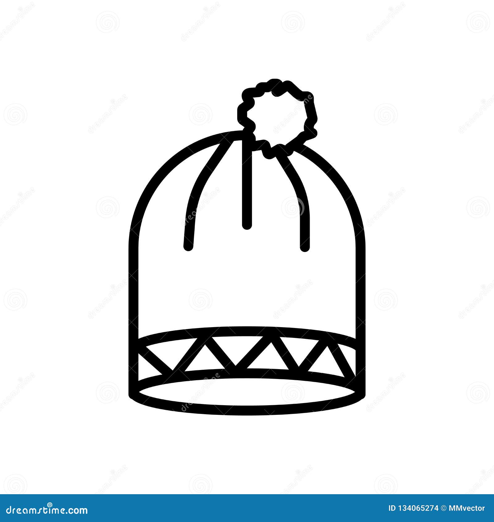 Winter Hat Icon Vector Isolated on White Background, Winter Hat Sign ...