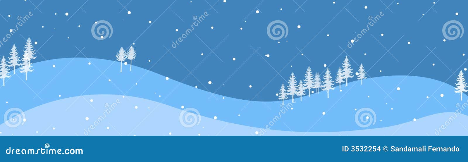 Winter Header / Banner stock illustration. Illustration of field - 3532254