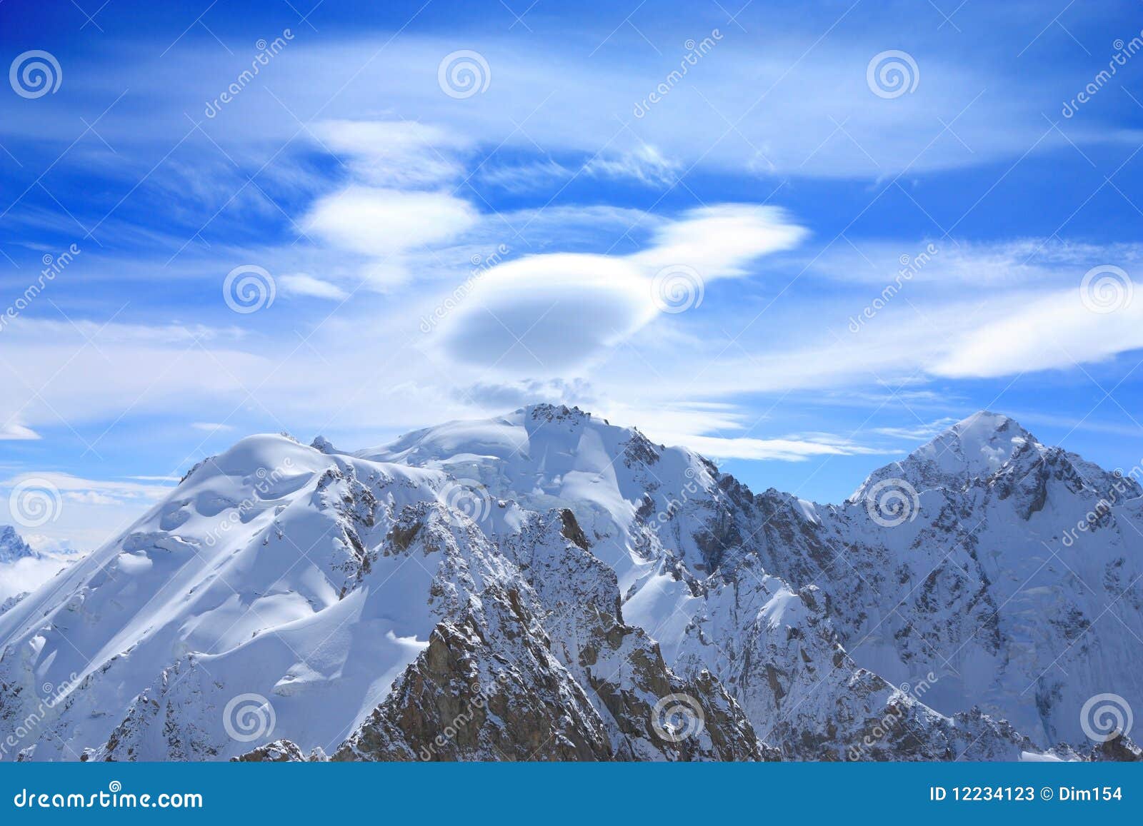 Winter in the High Mountains Stock Image - Image of height, snow: 12234123
