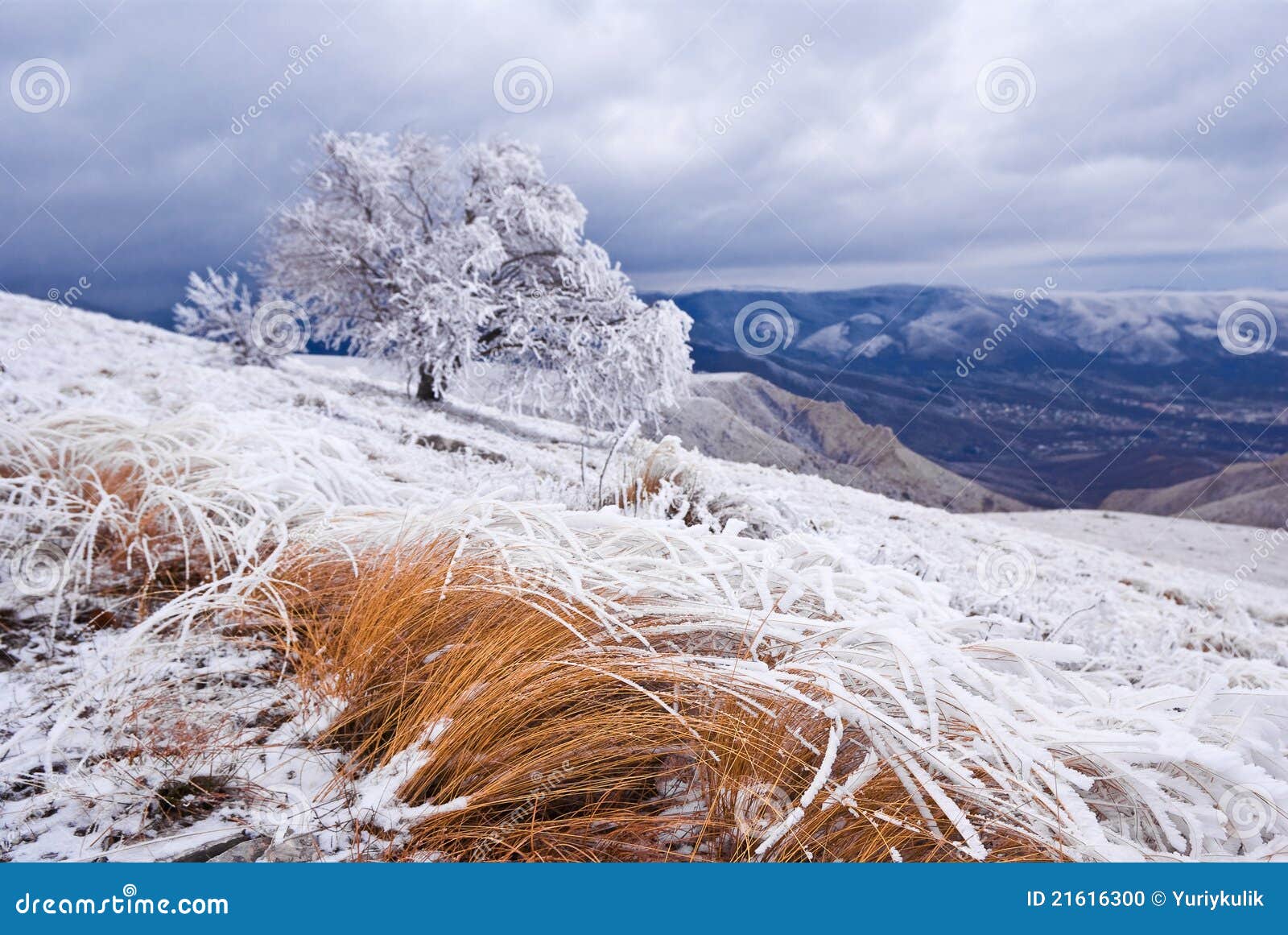 Winter hill stock photo. Image of plain, field, cloudy - 21616300
