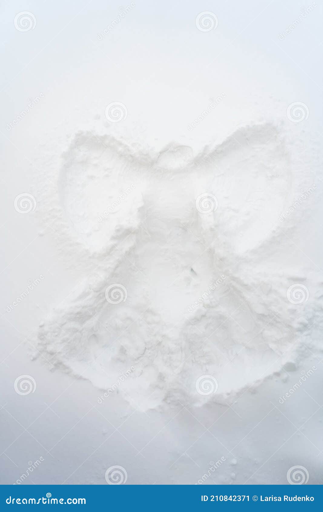 Winter Holiday Snow Angel, Top View Stock Image - Image of nature ...