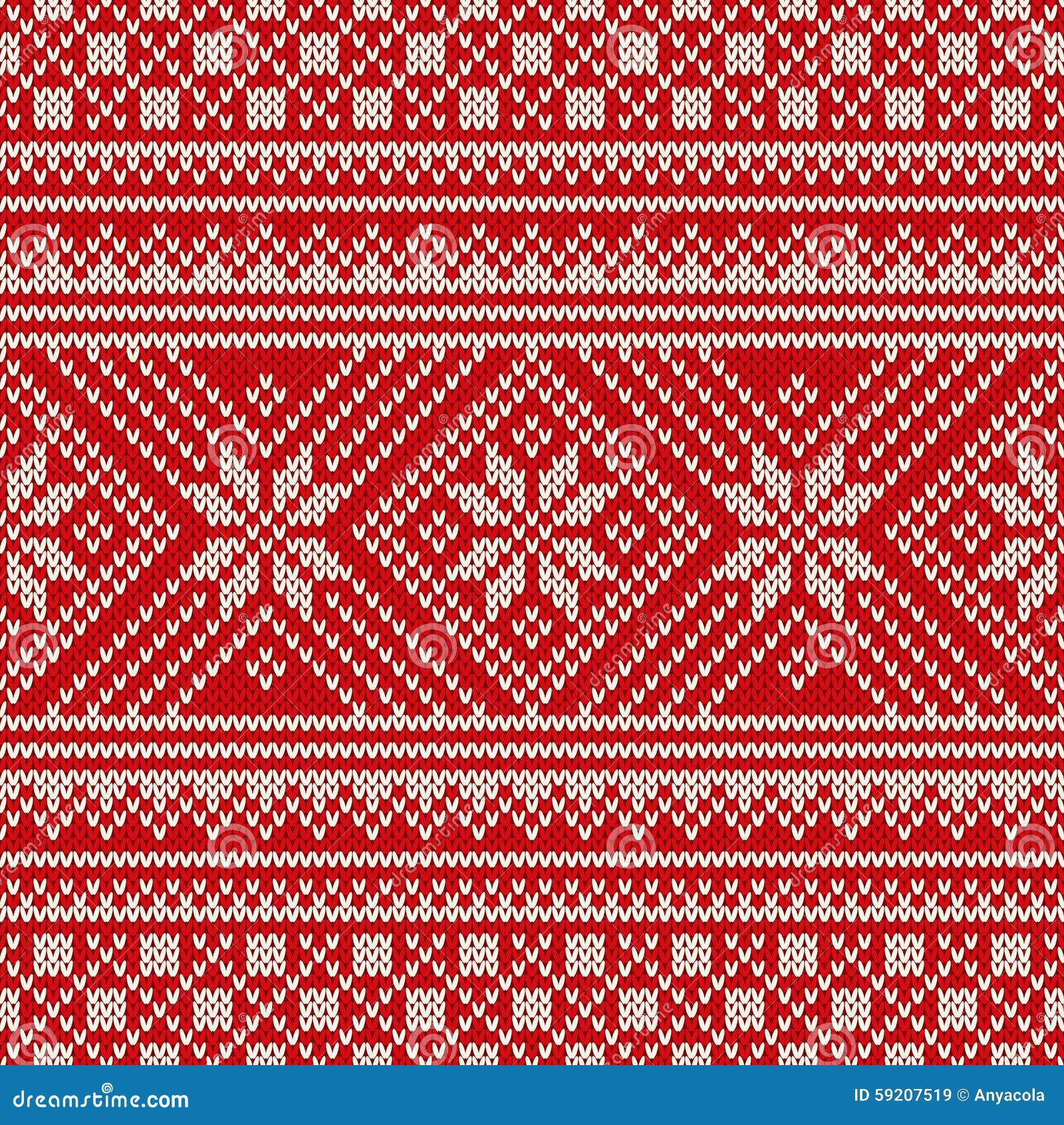 Winter Holiday Sweater Design. Seamless Knitted Pattern Stock Vector ...