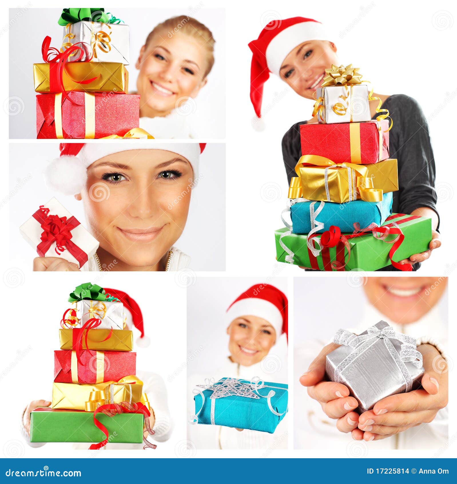 Winter Holidays Concept Christmas Collage Stock Photo - Image of ...
