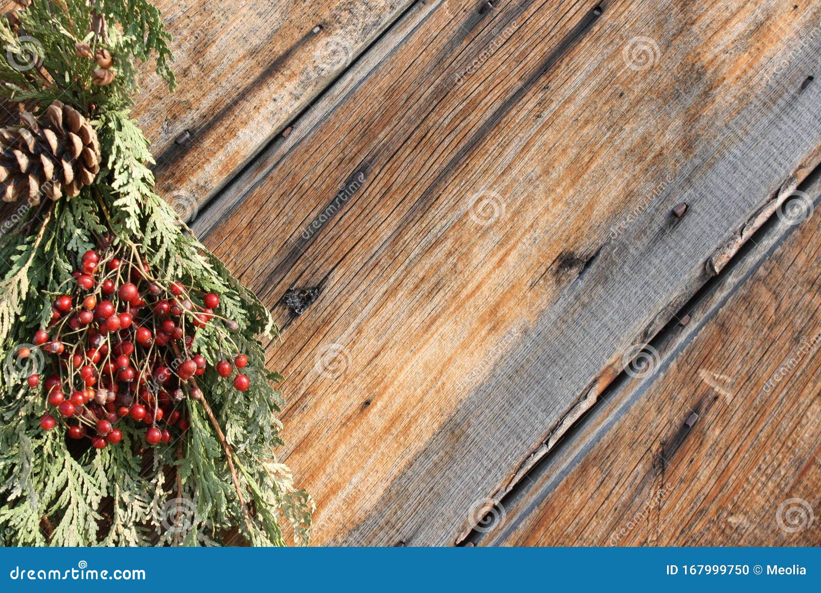 Winter Holidays Decoration, Simple Rustic Background Stock Photo ...