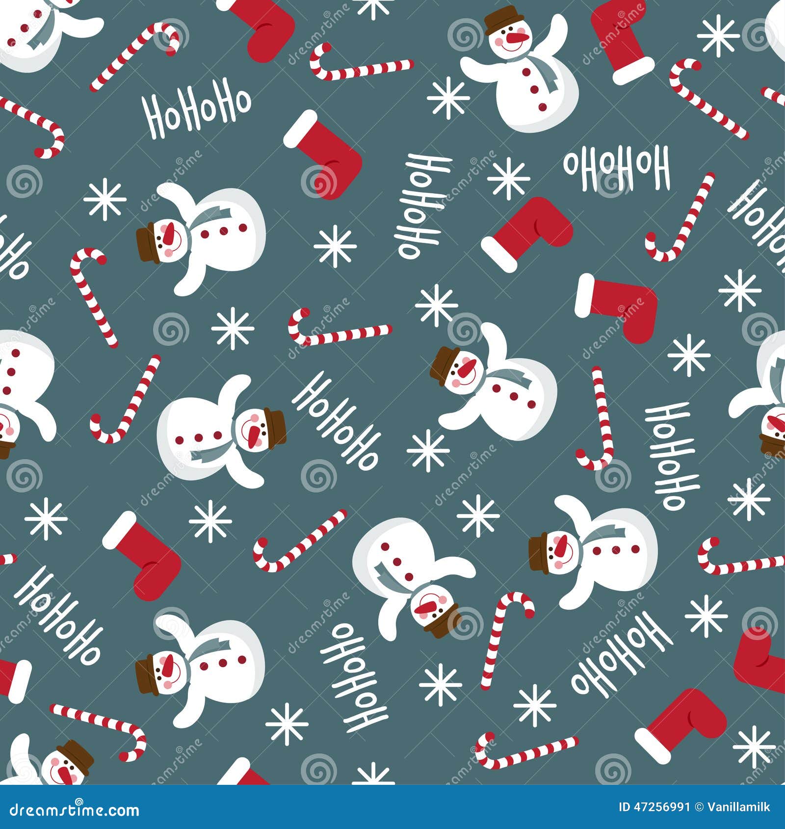 Winter Holidays Pattern Seamless Background Stock Vector - Illustration ...