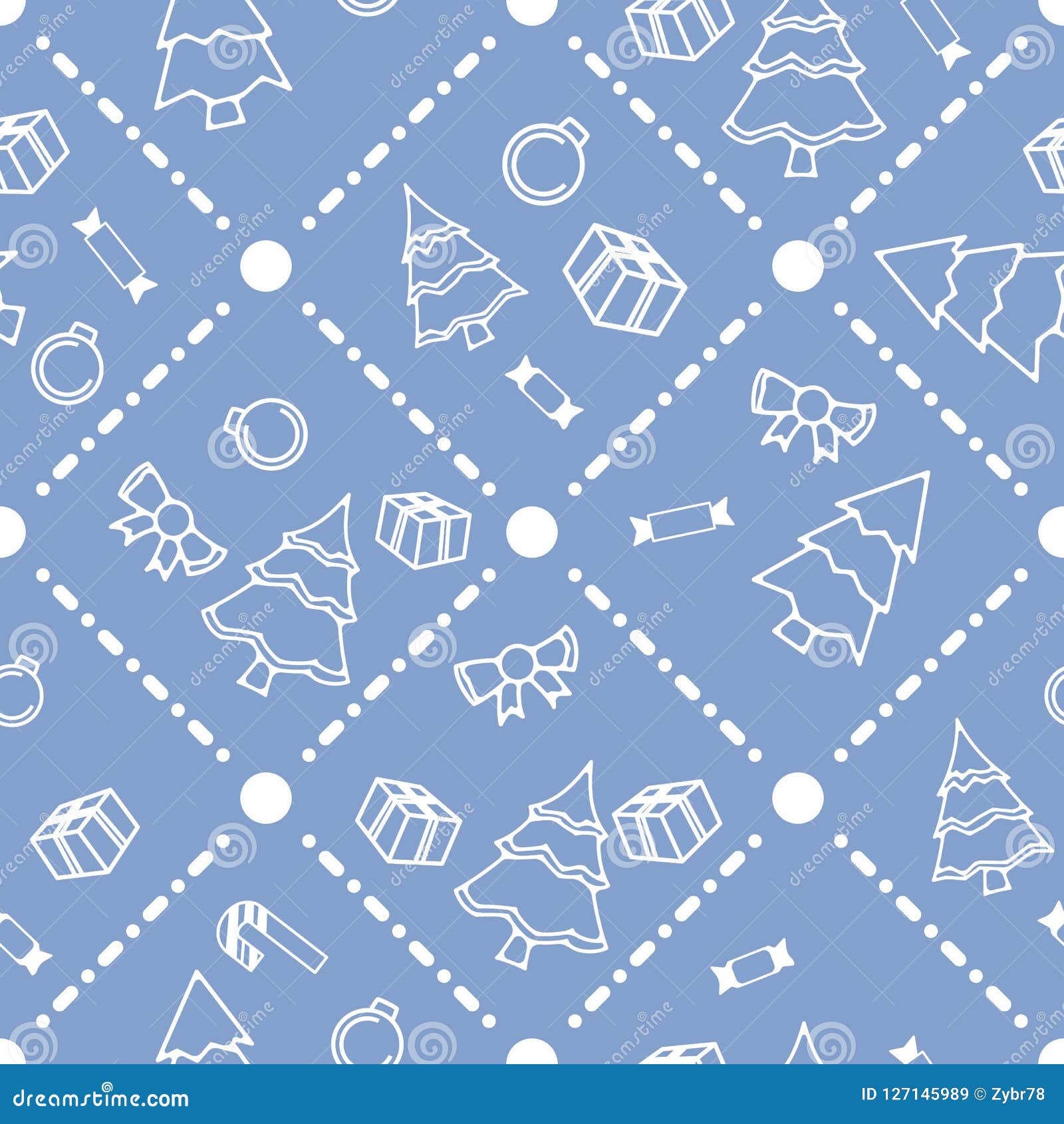 Winter Holidays Seamless Pattern Stock Vector - Illustration of ...
