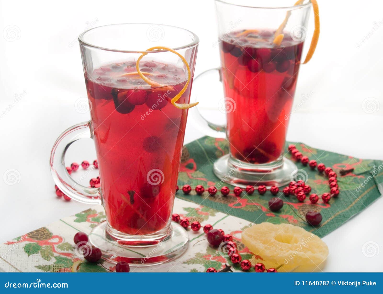 Winter hot tea stock photo. Image of napkin, cranberry - 11640282