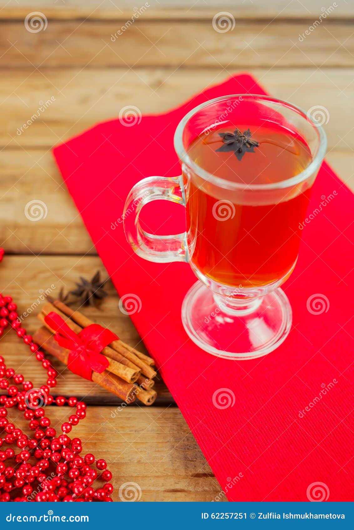 Winter hot tea stock image. Image of christmas, glass - 62257251
