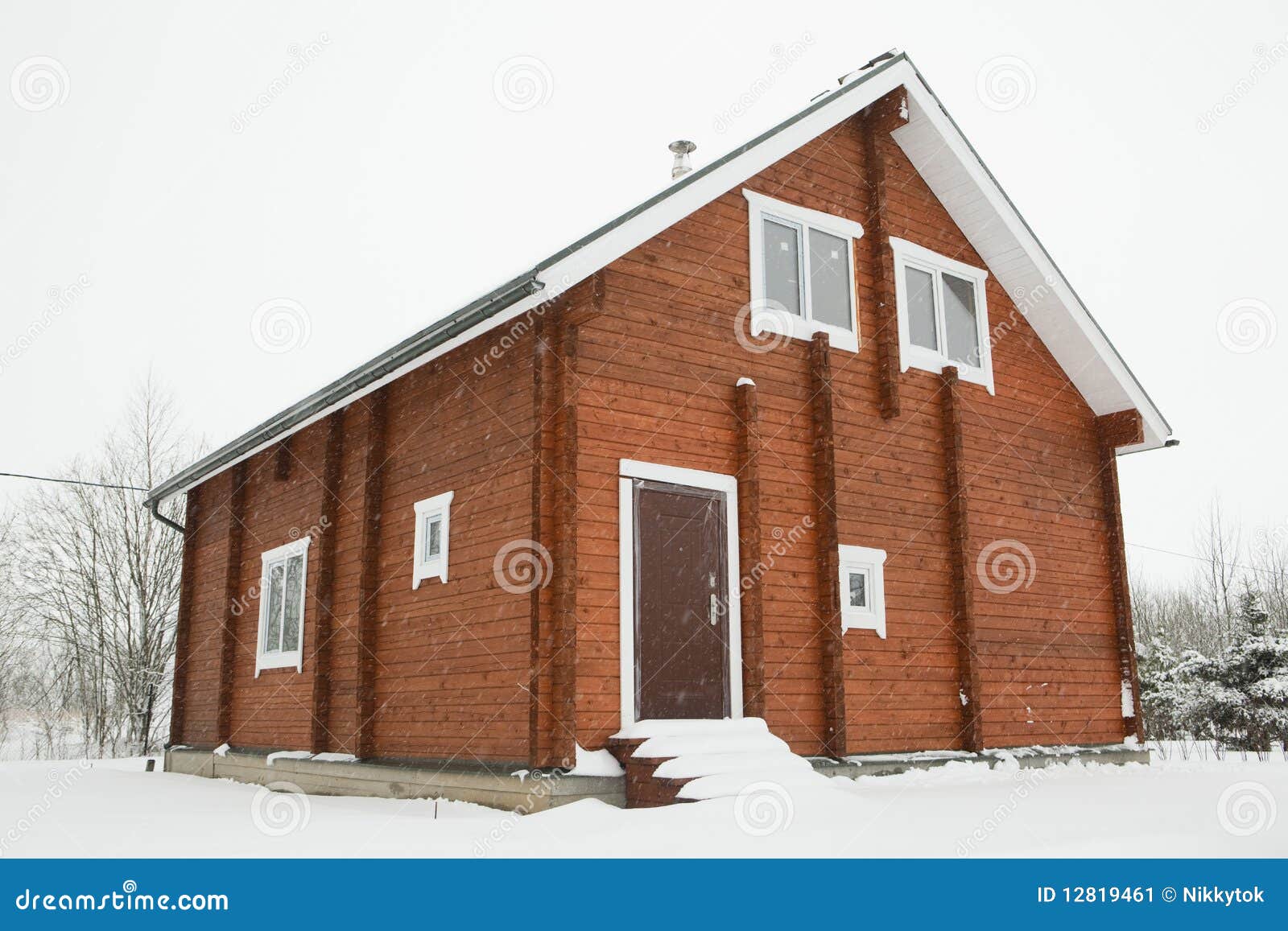 Winter house stock image. Image of snow, real, winter - 12819461