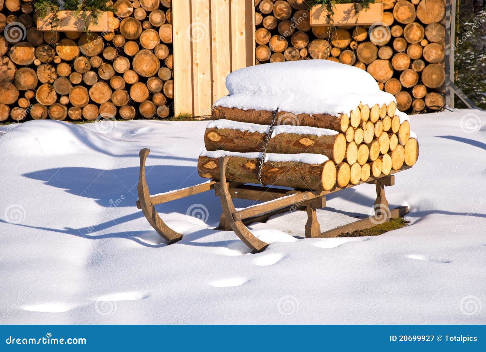 Winter hut christmas stock image. Image of trees, xmas - 20699927