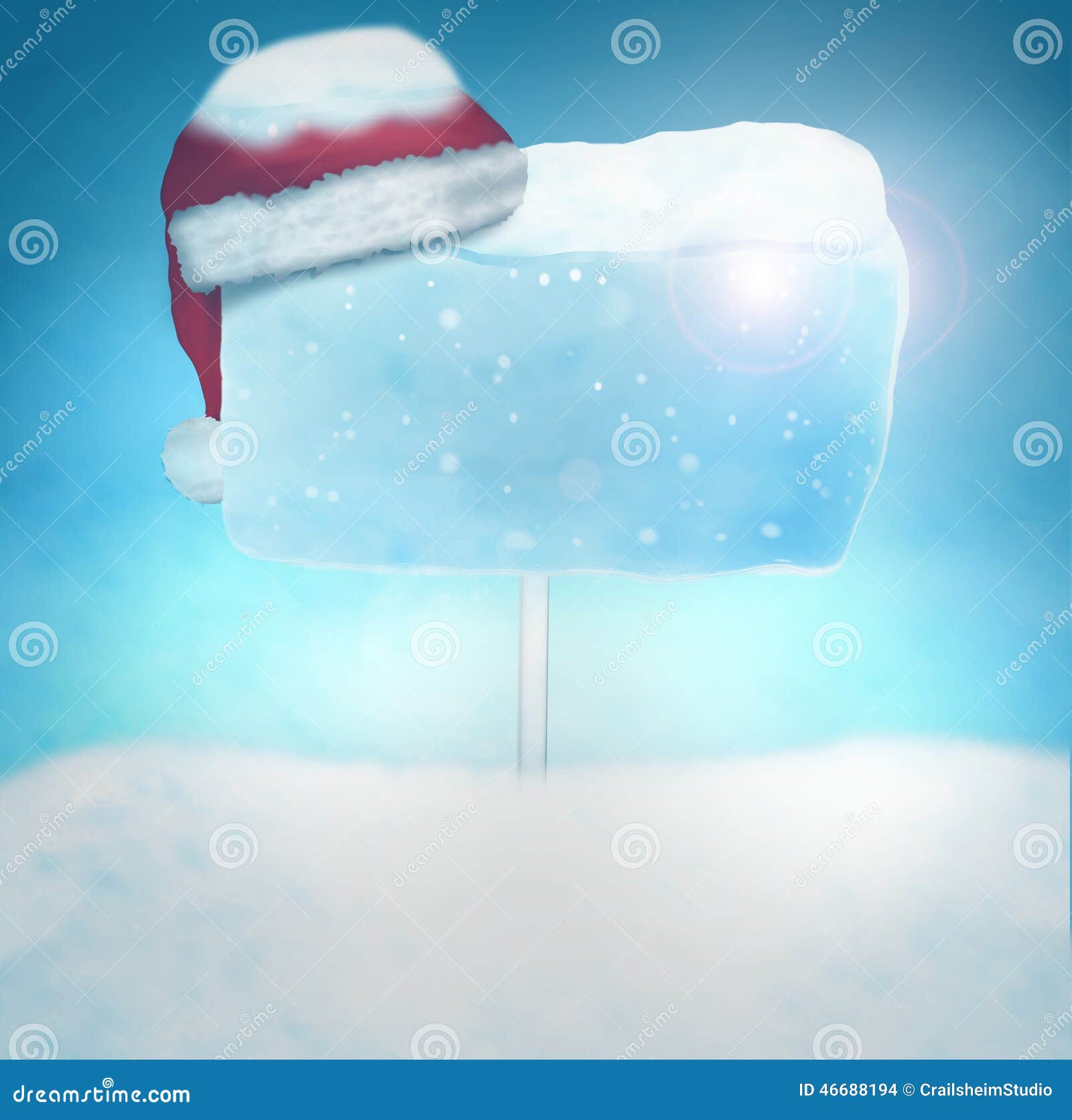 Winter ice board stock illustration. Illustration of blank - 46688194