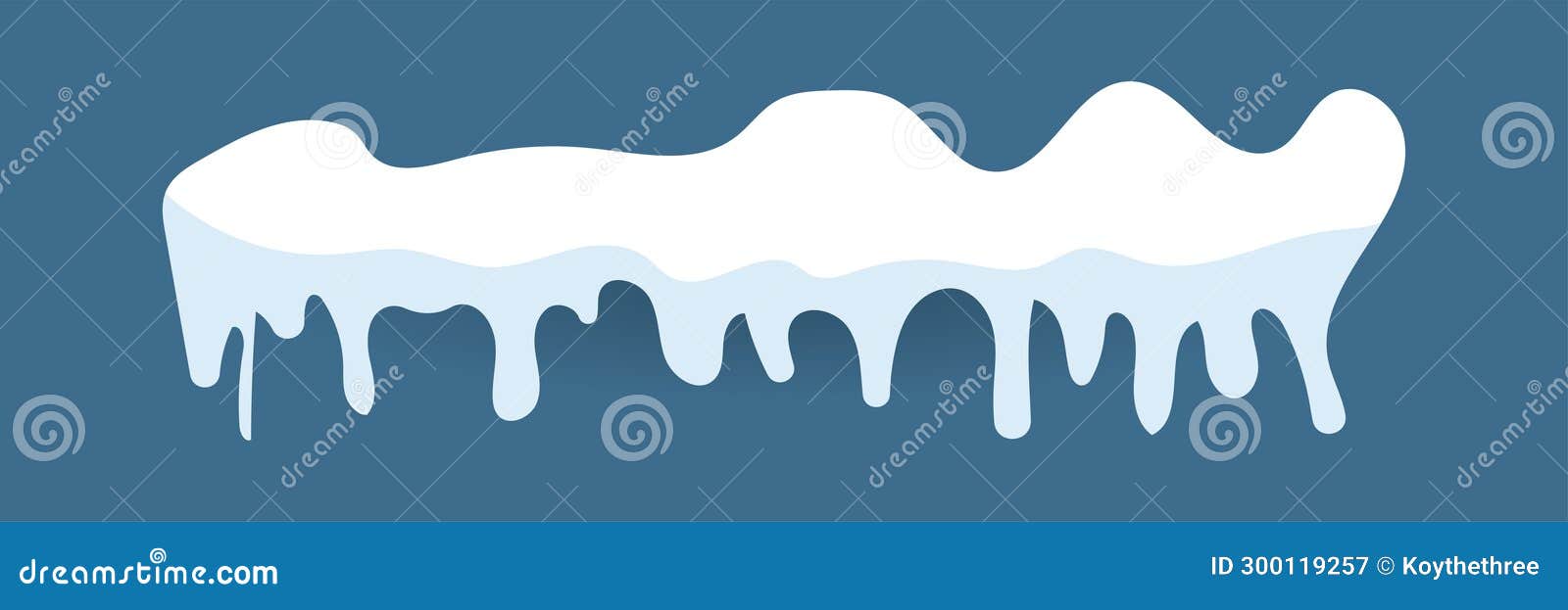 A Winter Ice Design. Snow and Ice. White Blue Snow Pattern. Snow Frame ...