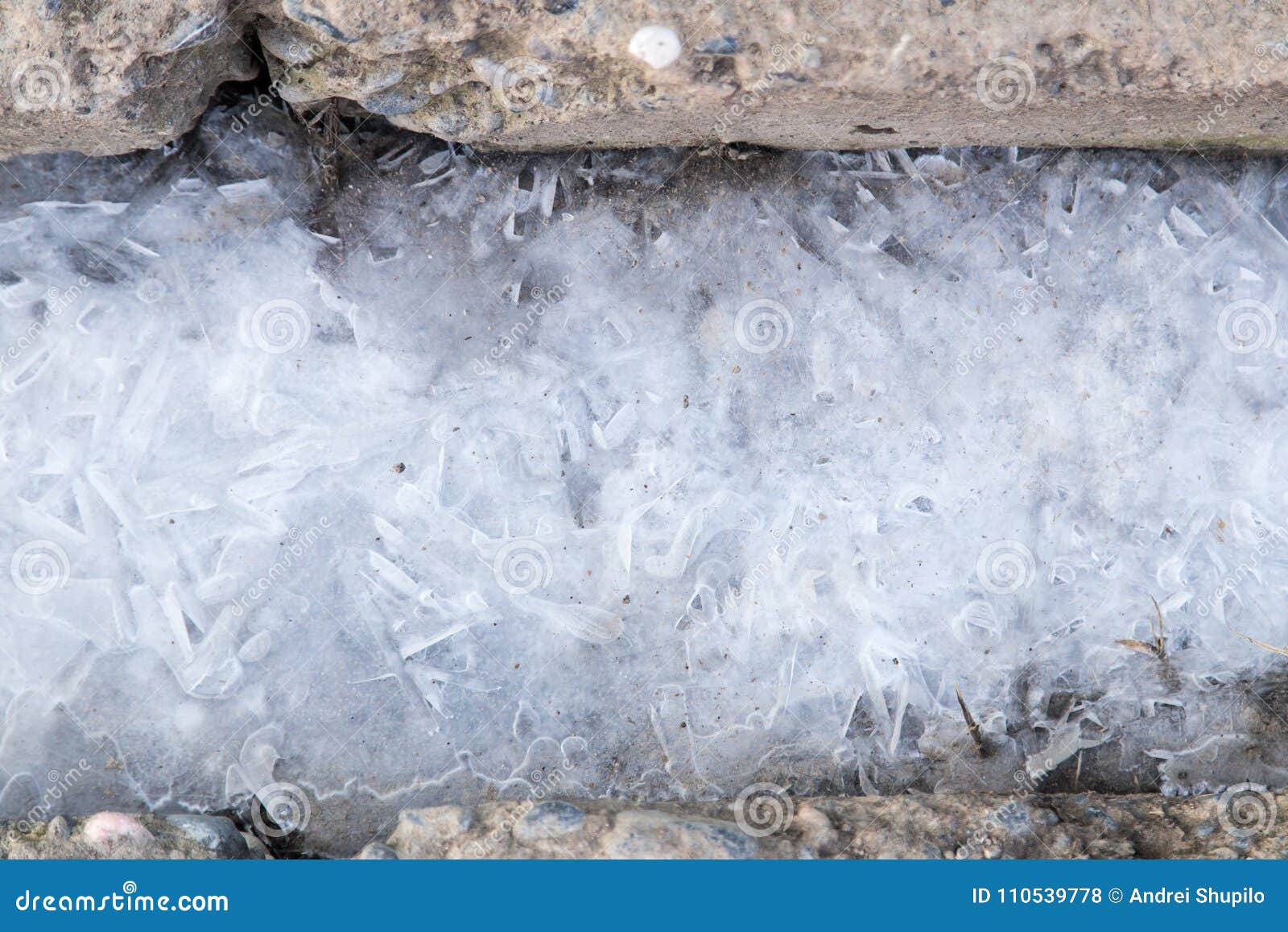 Winter Ice on the Ground As a Background Stock Photo - Image of nature ...