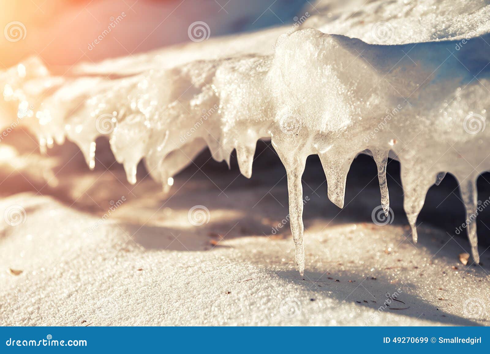 Winter ice on the lake stock image. Image of snowdrift - 49270699