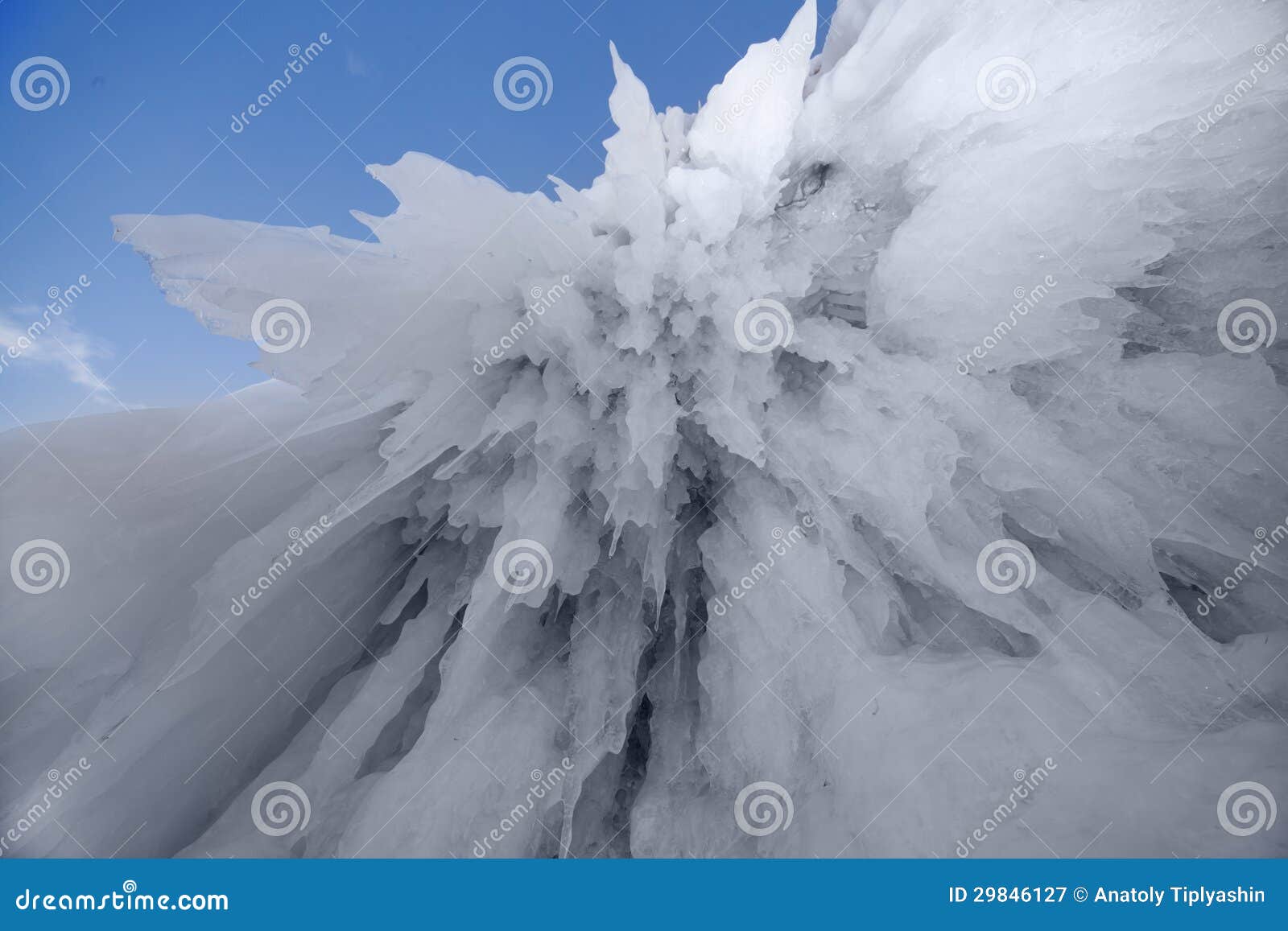 Ice with sky stock image. Image of froze, blue, frost - 29846127