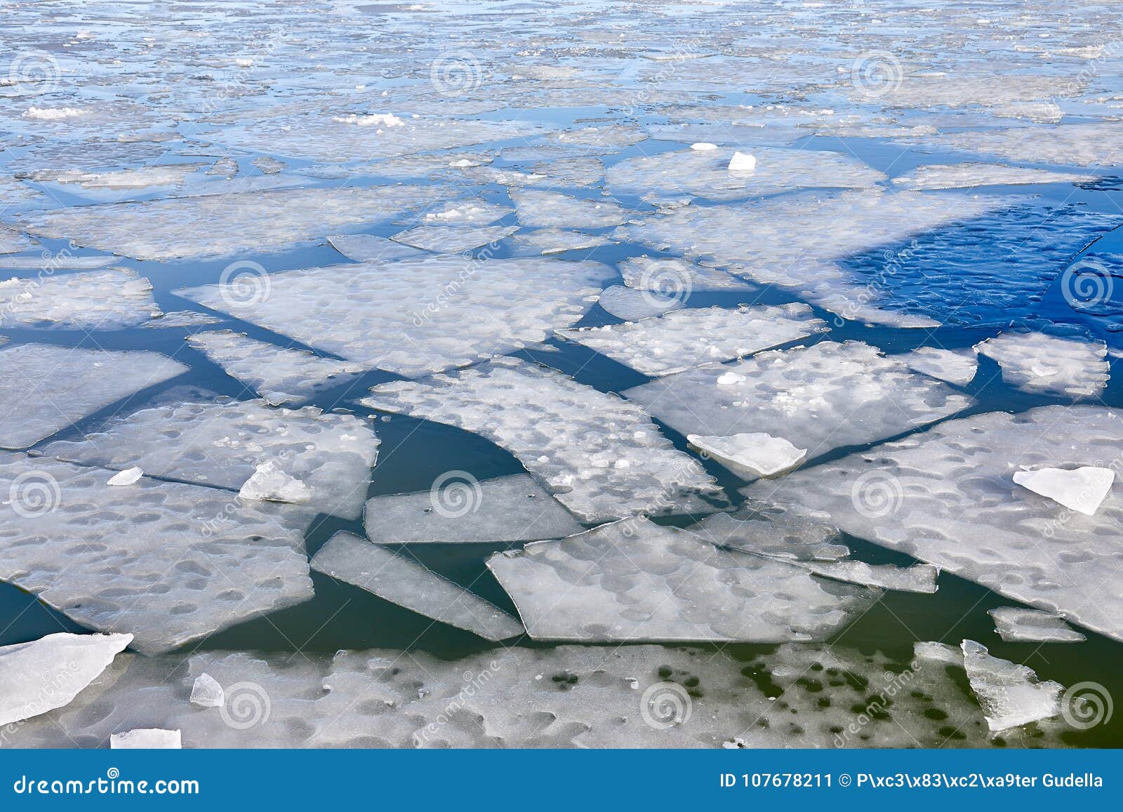 Winter Ice on Water stock image. Image of ripple, global - 107678211