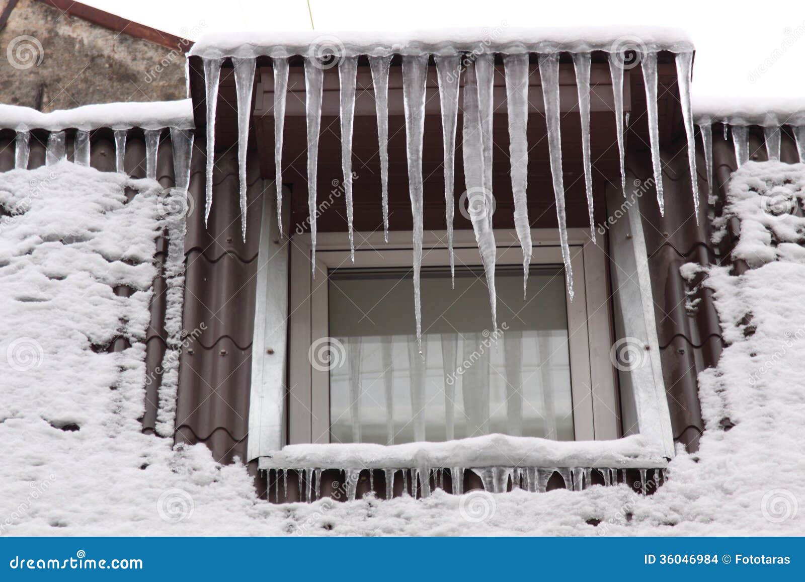 Winter icicles stock photo. Image of outdoor, bright - 36046984