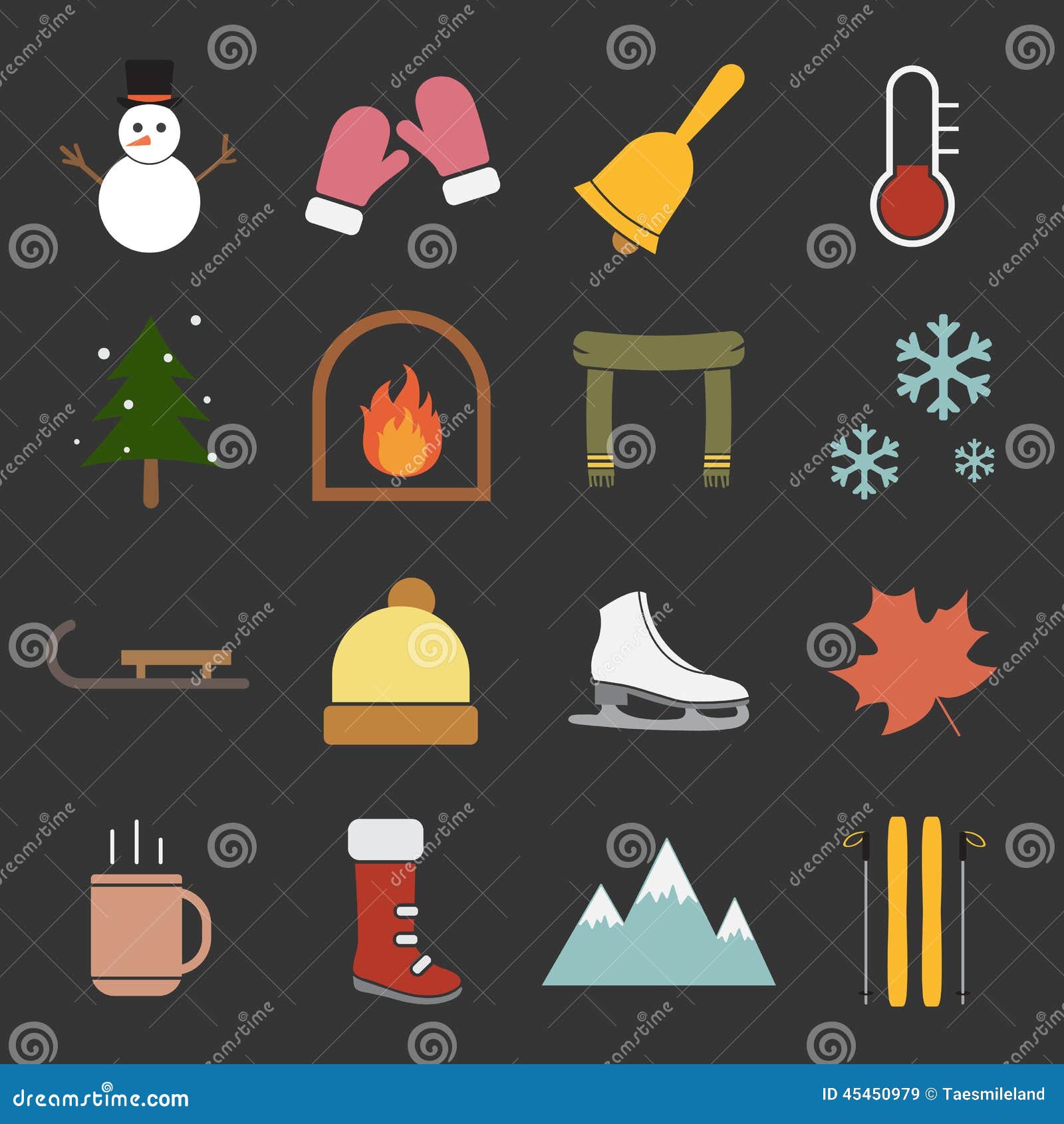 Winter icon stock vector. Illustration of christmas, design - 45450979