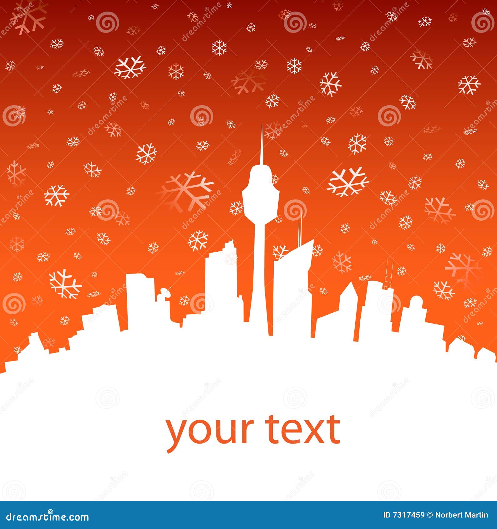 Winter illustration stock vector. Illustration of scenic - 7317459