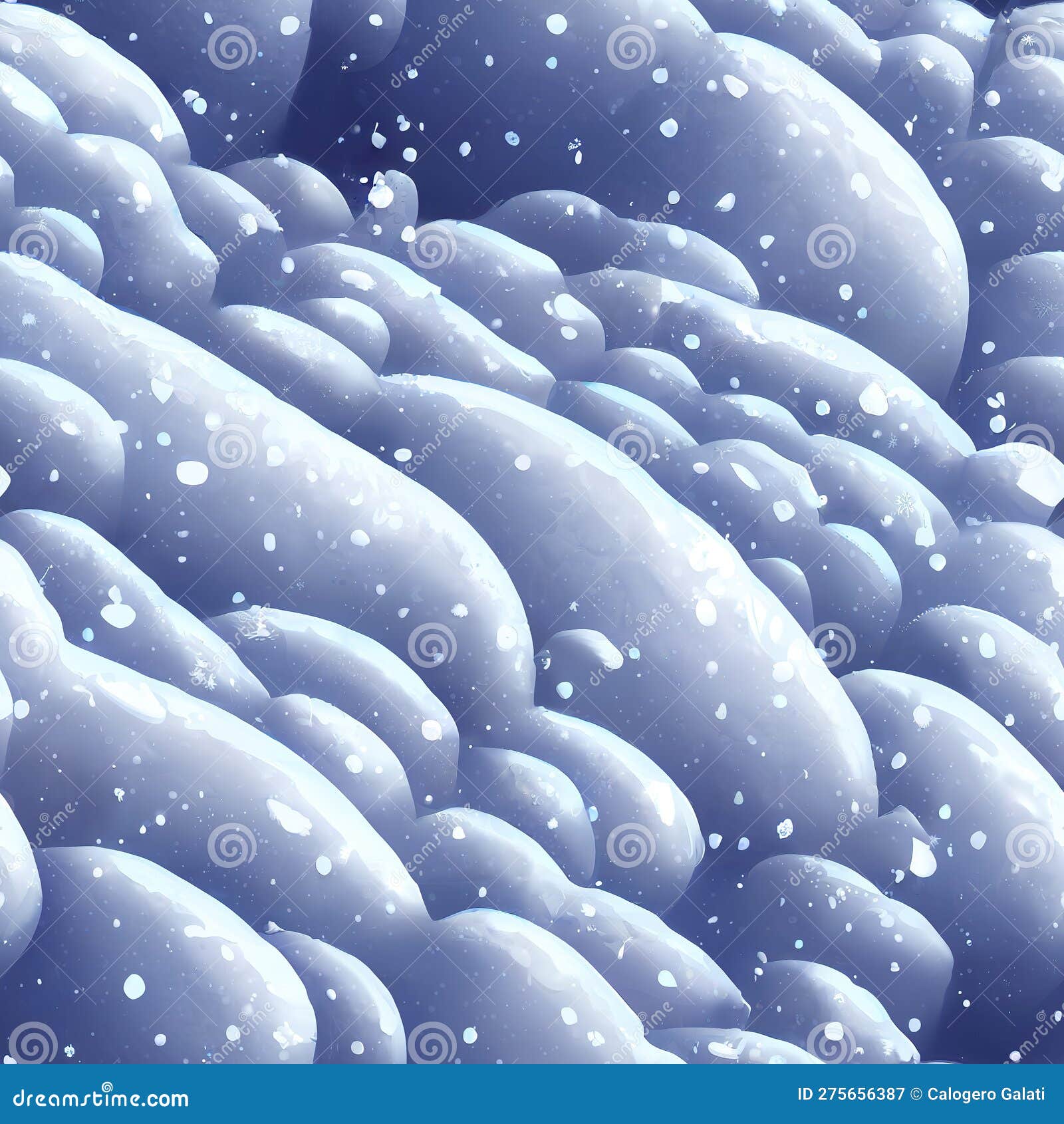 Winter Illustration, Snow is Everywhere, Ai Generated Image Stock ...