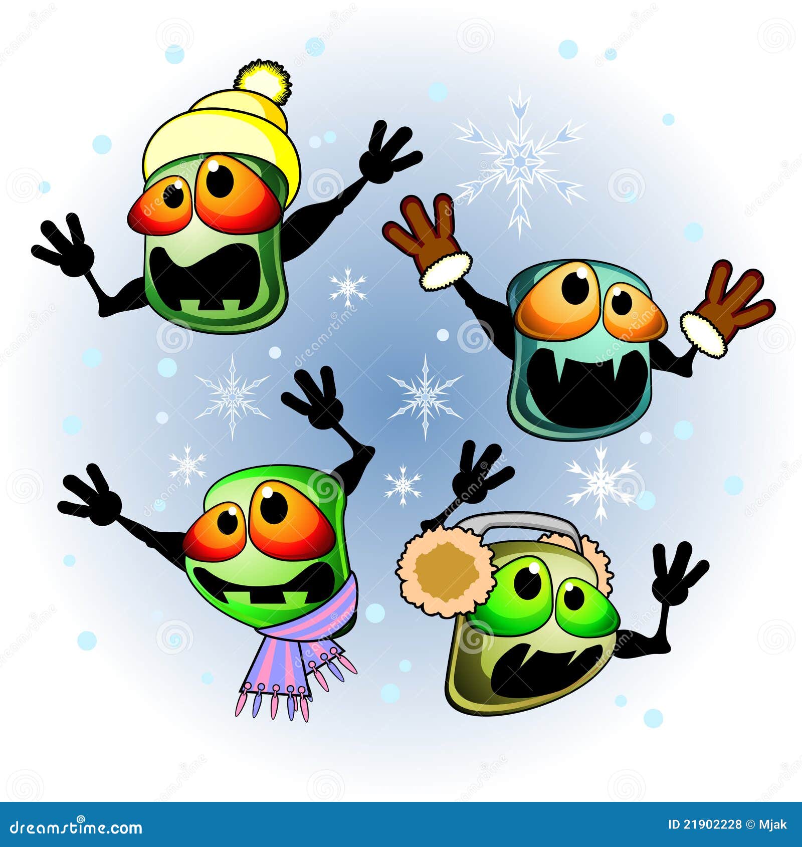 Winter infection stock vector. Illustration of virus - 21902228