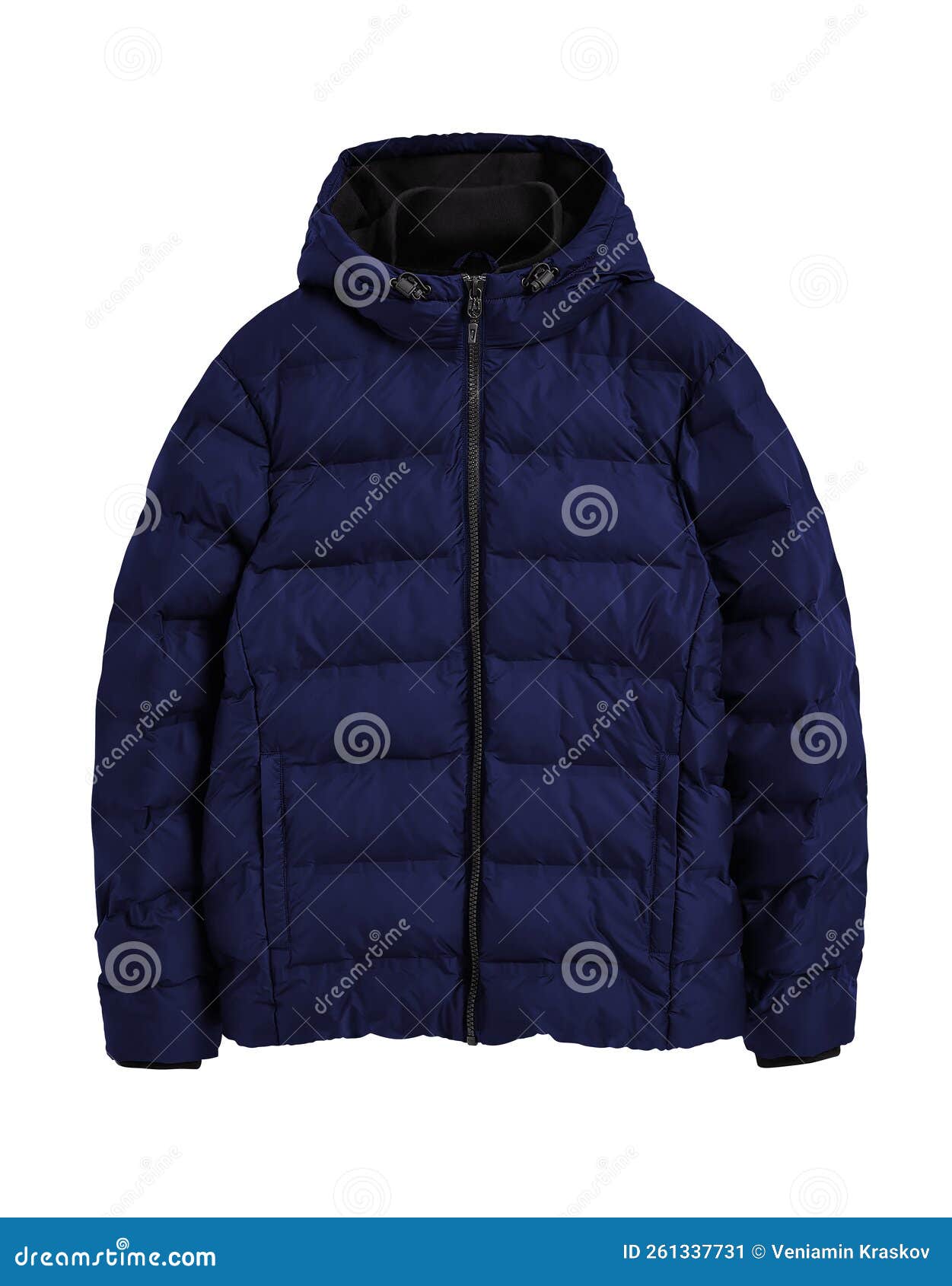 Winter Jacket - Blue stock image. Image of material - 261337731