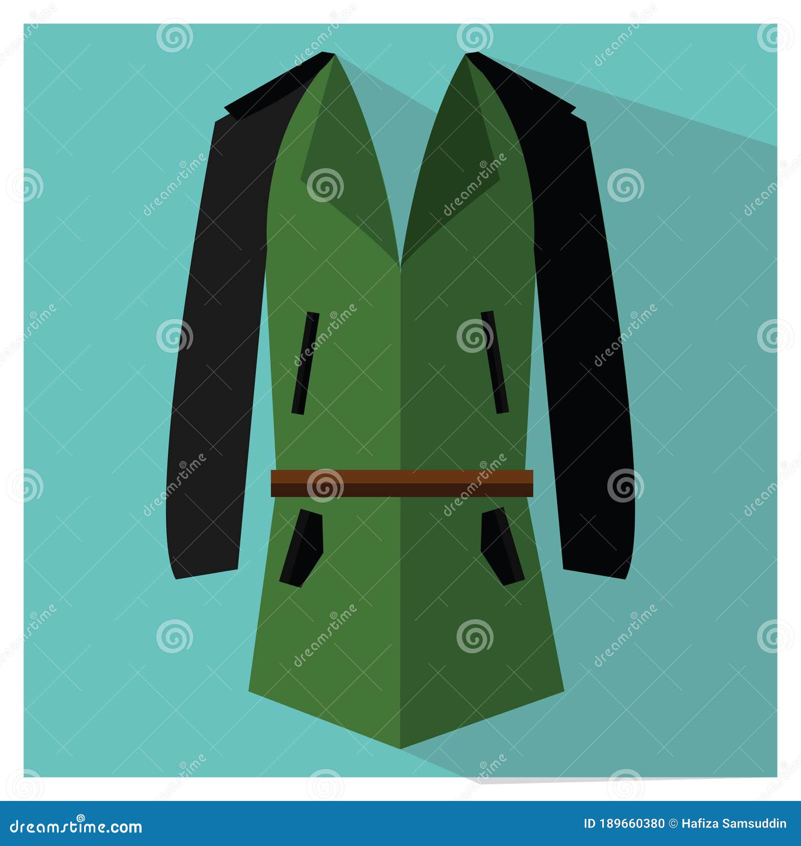 Winter Jacket. Vector Illustration Decorative Design Stock Vector ...