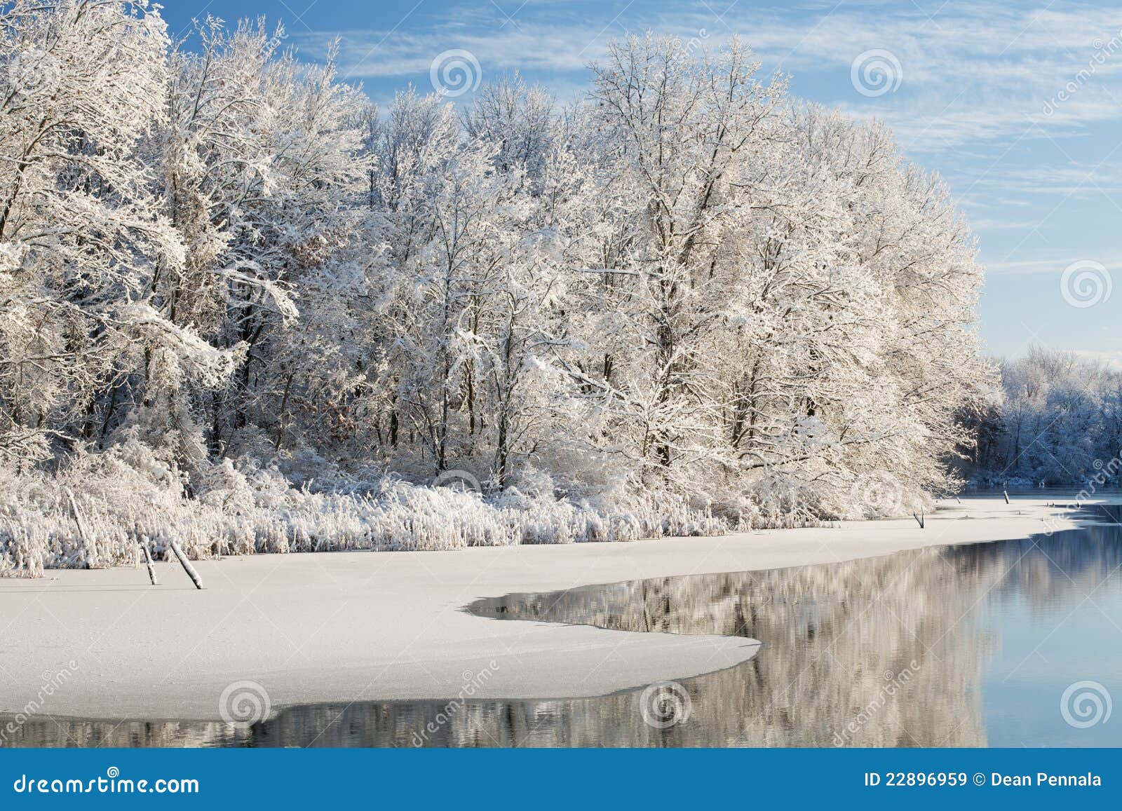 Winter, Jackson Hole Lake stock image. Image of custer - 22896959