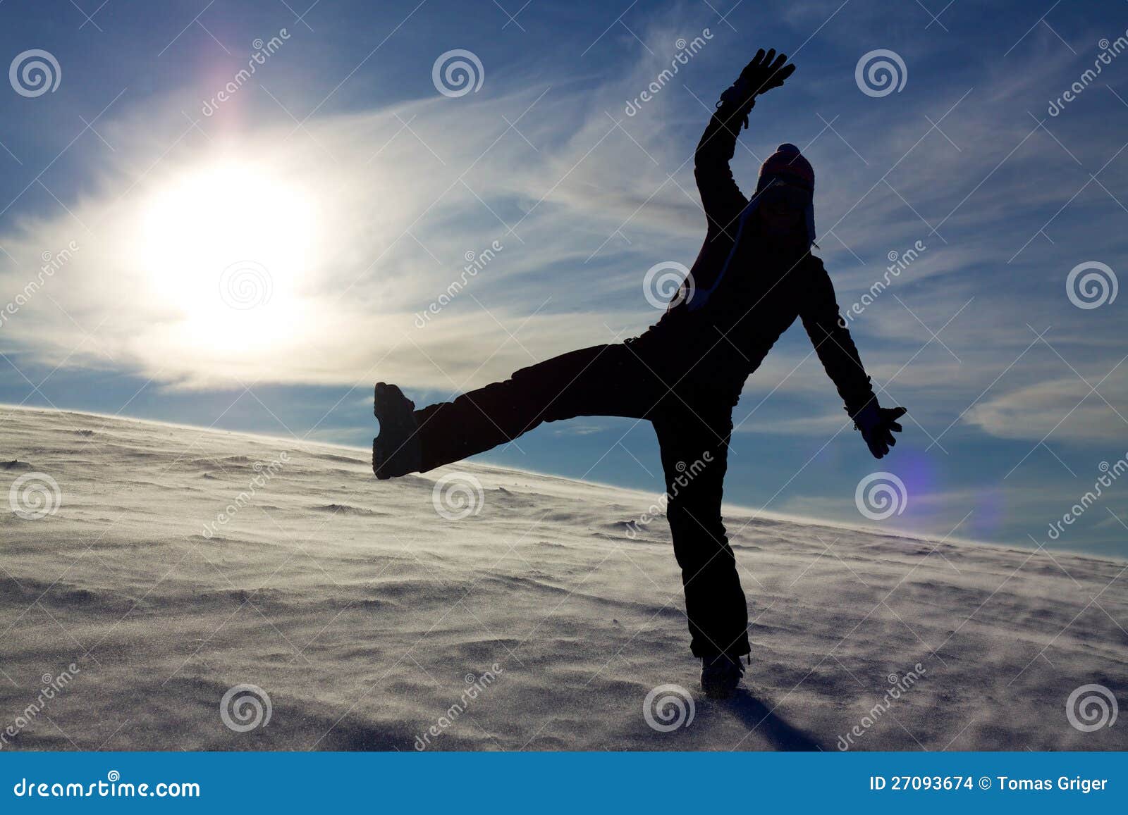 Winter joy stock photo. Image of young, happiness, freezing - 27093674